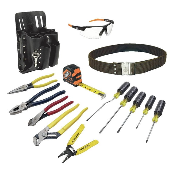 Klein Tools 80014, 14-Piece Electrician's Tool Kit including Pliers ...