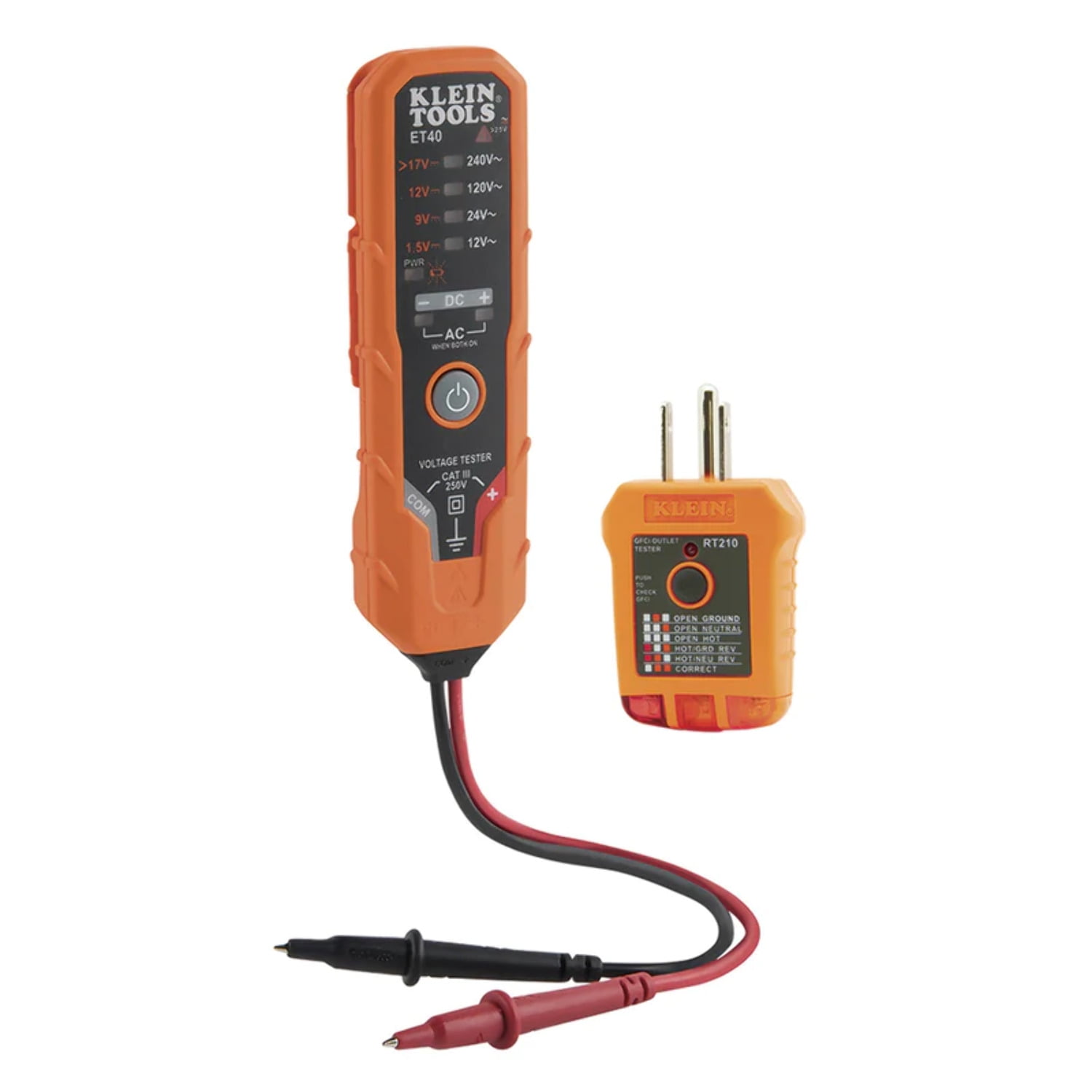 Klein Tools Digital AC/DC Voltage and GFCI Receptacle Test Set ...
