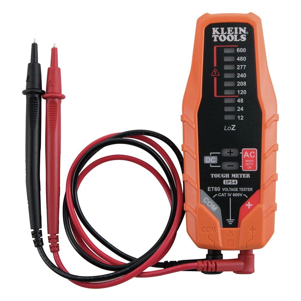 Free Shipping! Klein Tools ET60 12V - 600V AC/DC Low Voltage Tester ...