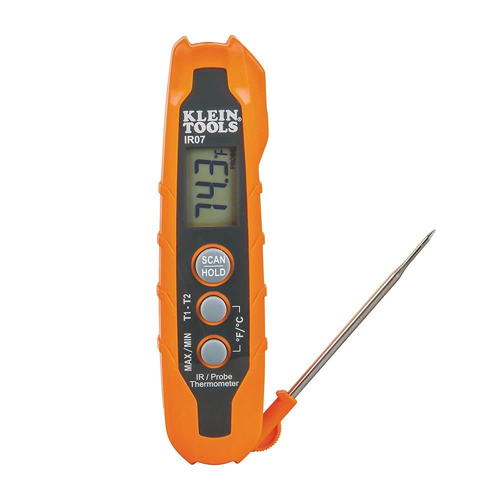 Klein Tools IR07 Dual Infrared (IR) and Probe Pocket Size LCD Digital ...