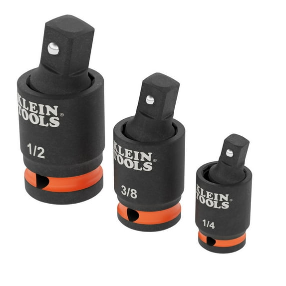 Klein Tools Impact Wrench Swivel Socket Adapter Set 3 Pieces - Walmart.com