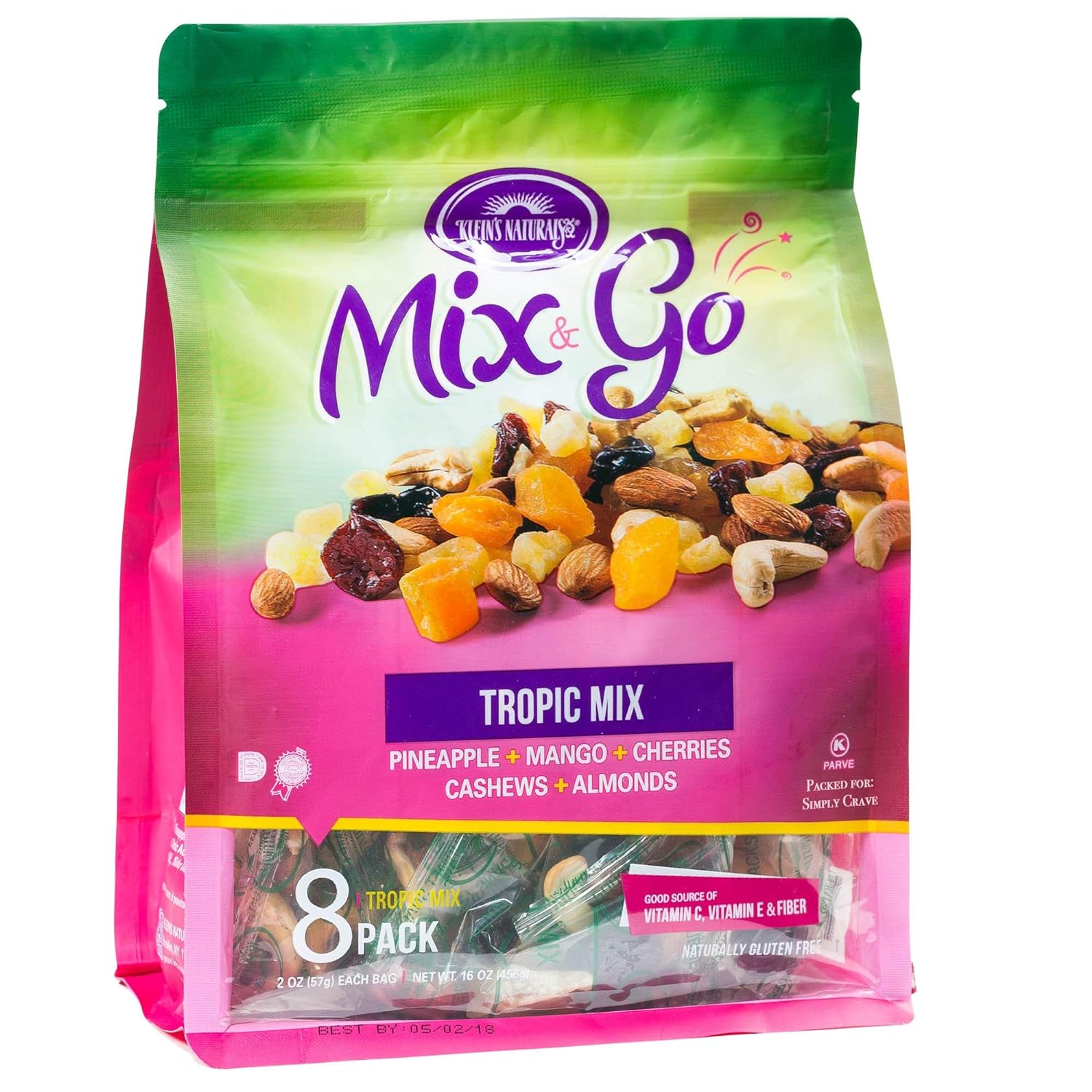 Klein's Naturals Mix & Go Single Serve Trail Mix Individual Packs ...