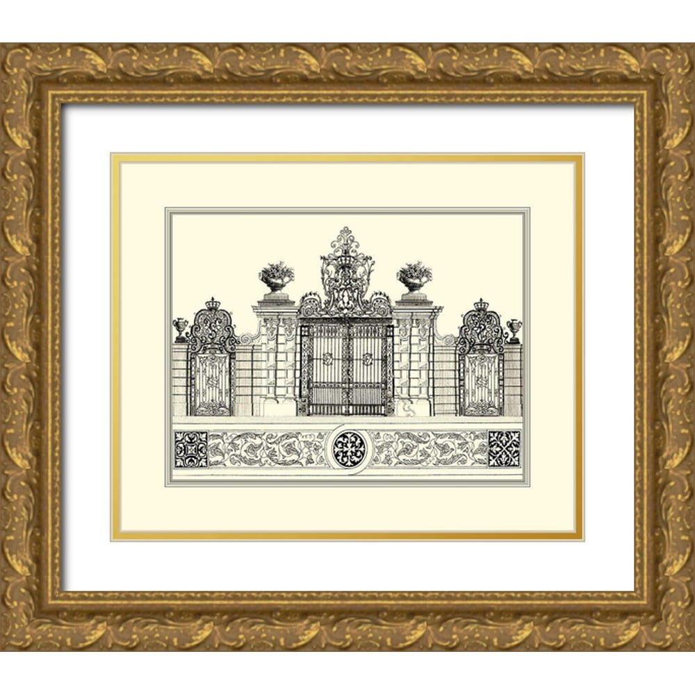 Kleiner, O. 18x15 Gold Ornate Wood Framed with Double Matting Museum ...