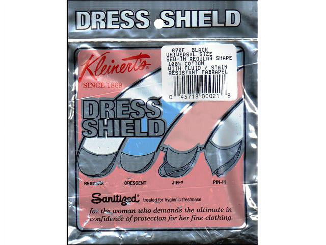 Kleinerts Dress Shield Sew In Reg Cotton 1pr Blk - Walmart.com