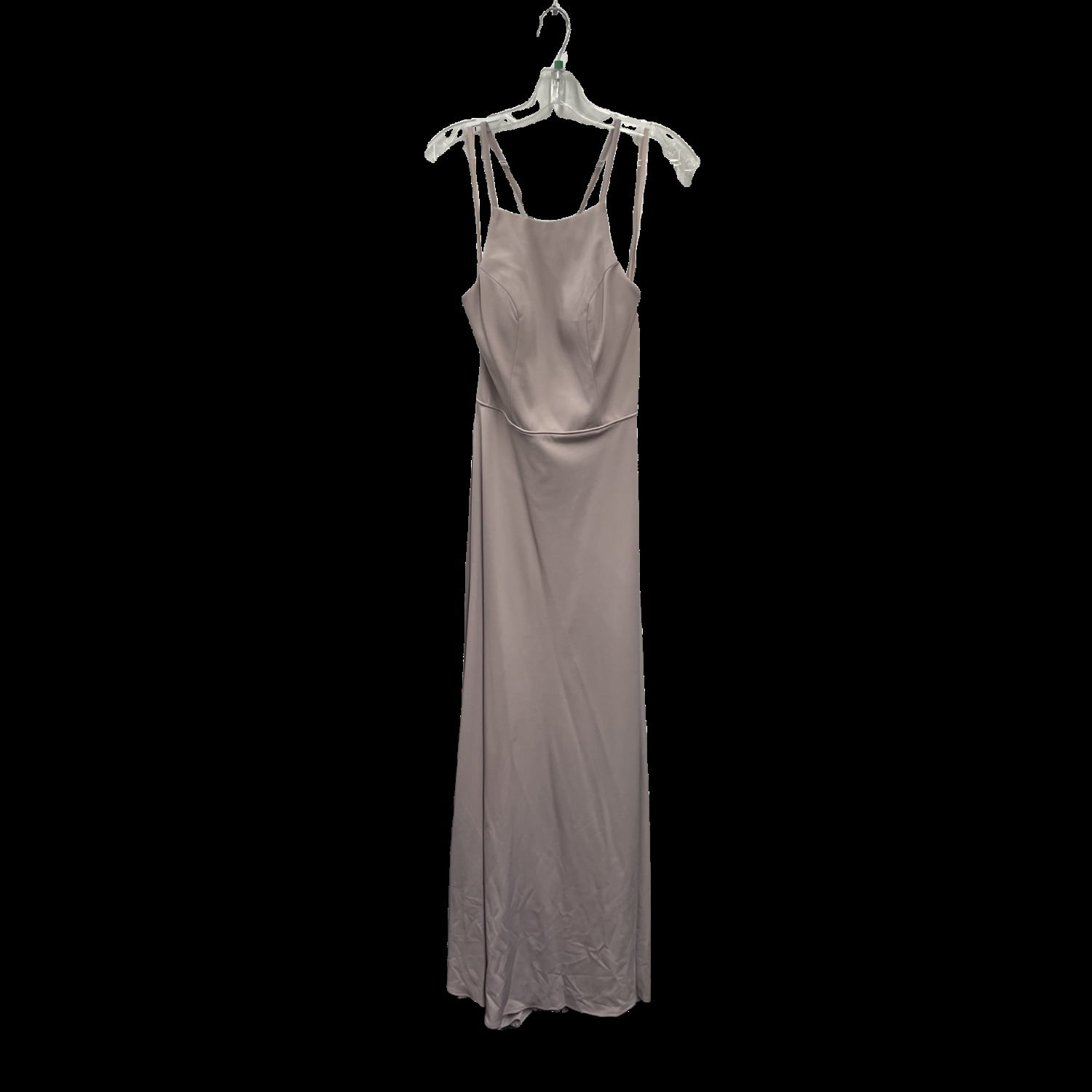 Kleinfeld Champagne Satin Maxi Dress Size 10 - Formal Gown - Walmart.com