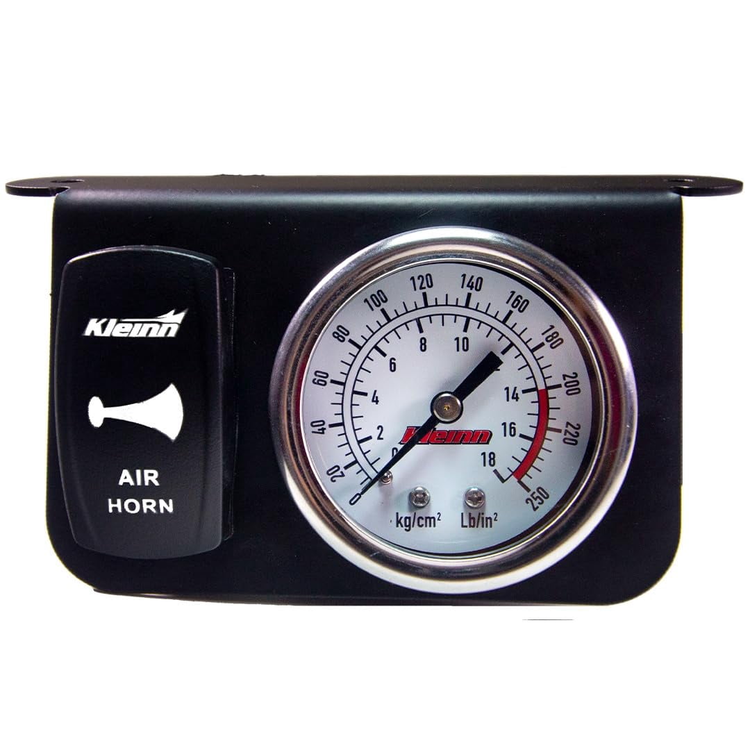 Kleinn Auto 1303W Dual Needle Dash Panel Gauge with Rocker Horn Button ...