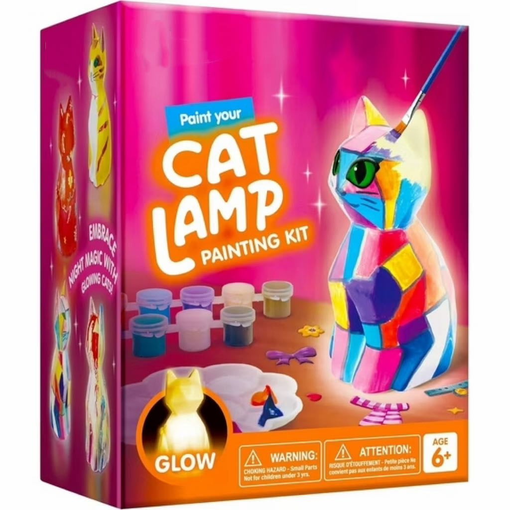 Klever Kits DIY Night Light Painting Crafts Kit, Cat Lamp Kit School ...