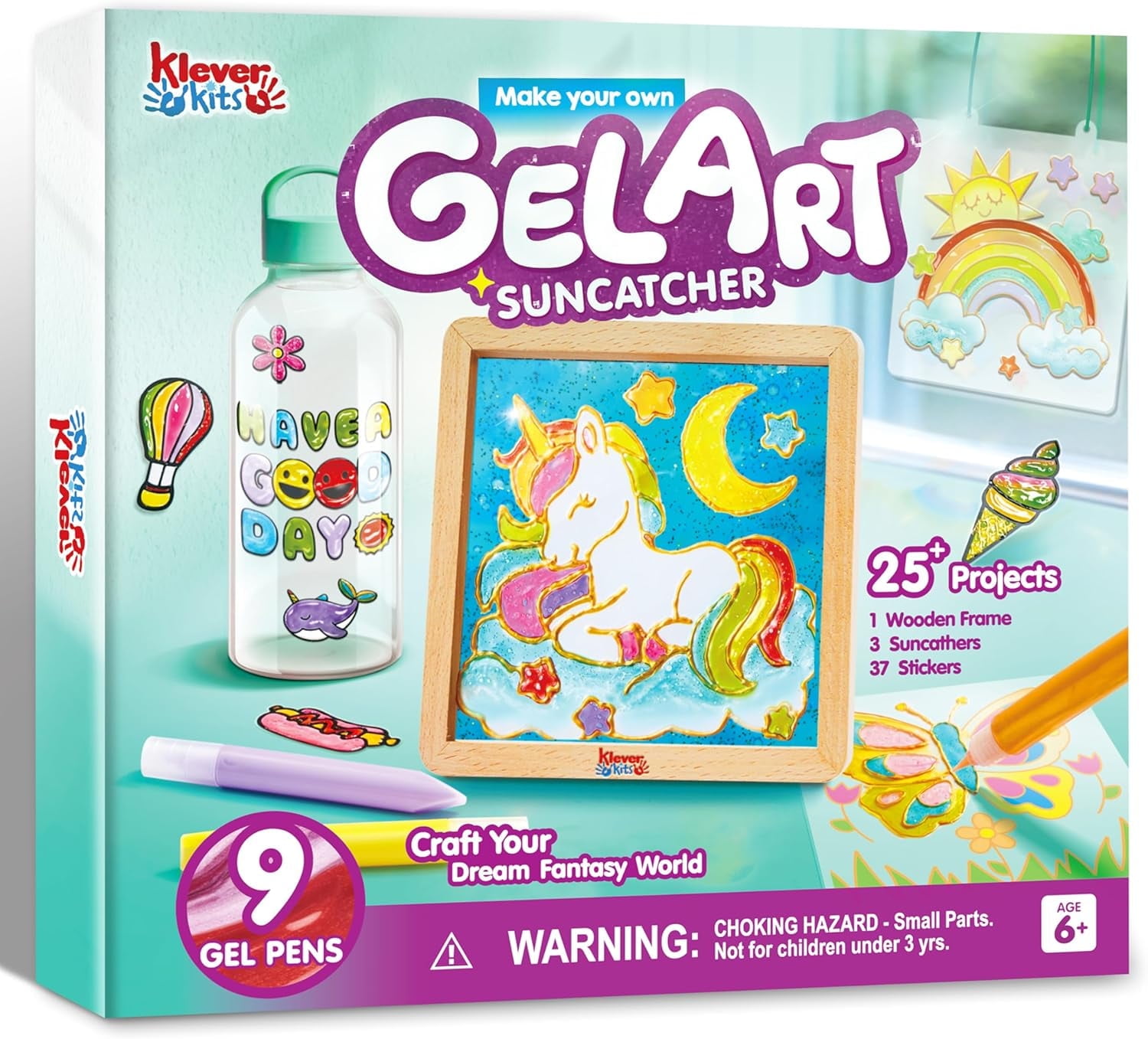 Klever Kits Gel Art Painting Kits with Photo Frame, Art & Crafts Kit ...