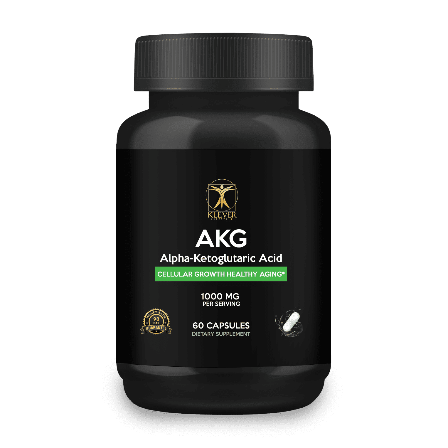 Klever Lifestyle | Alpha-Ketoglutamic Acid (AKG) Supplement, Supports ...
