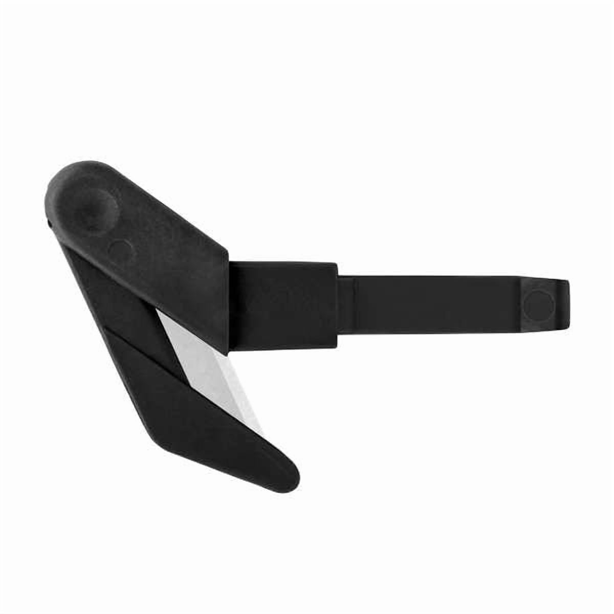 Klever Straight Edge Knife, Steel Utility Blade, 1-Sided Cutter Head ...
