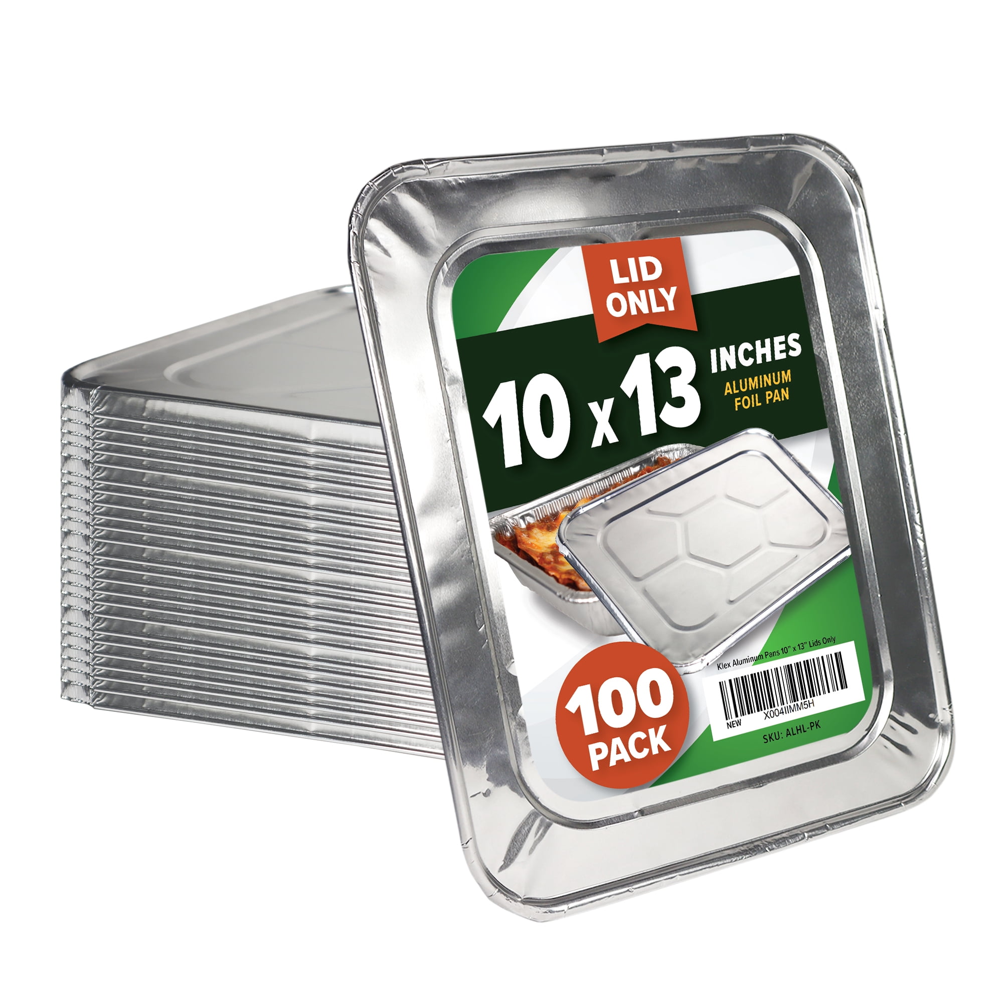 Klex Aluminum Pans 13.2" x 10.8" Lids Only, Half Size Chafing Pan Lid ...