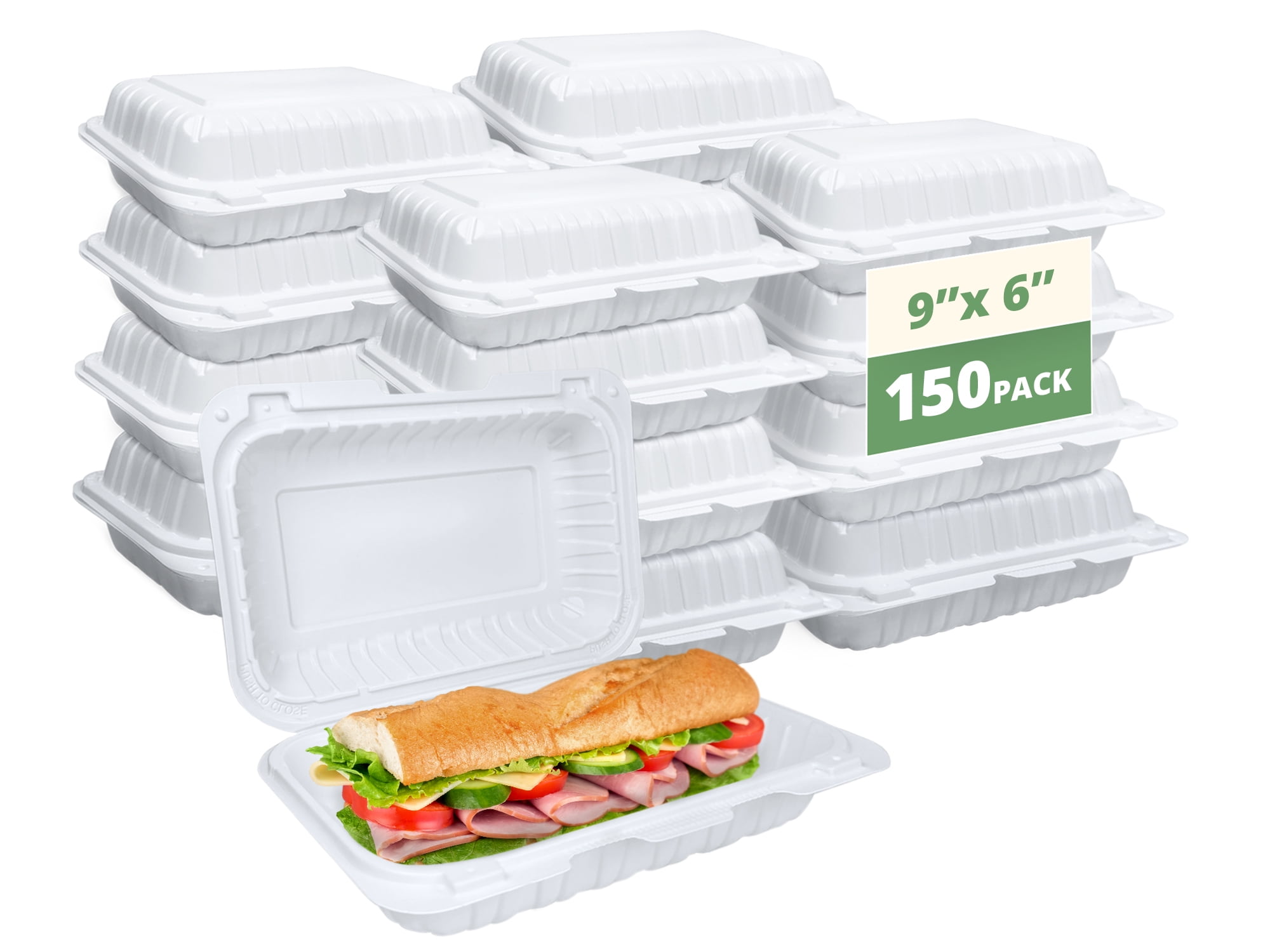 Klex Eco-Friendly Mineral-Filled PP Clamshell Takeout Food Containers ...