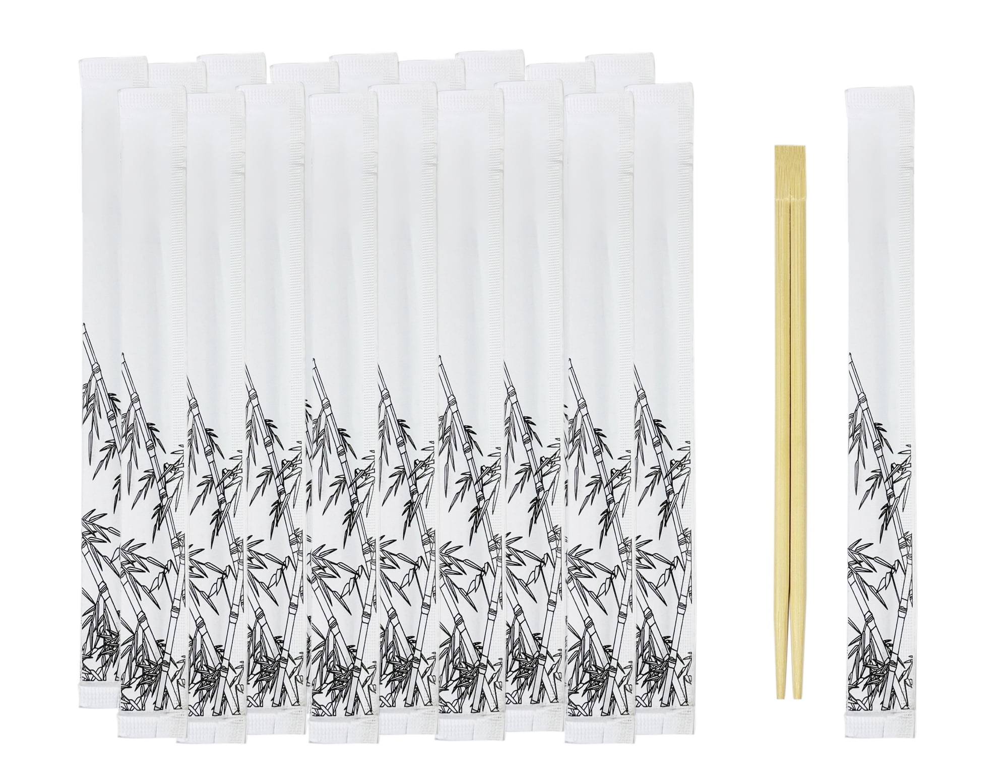 Klex Premium Disposable Bamboo Twin Chopsticks 9 Inches - Individually ...