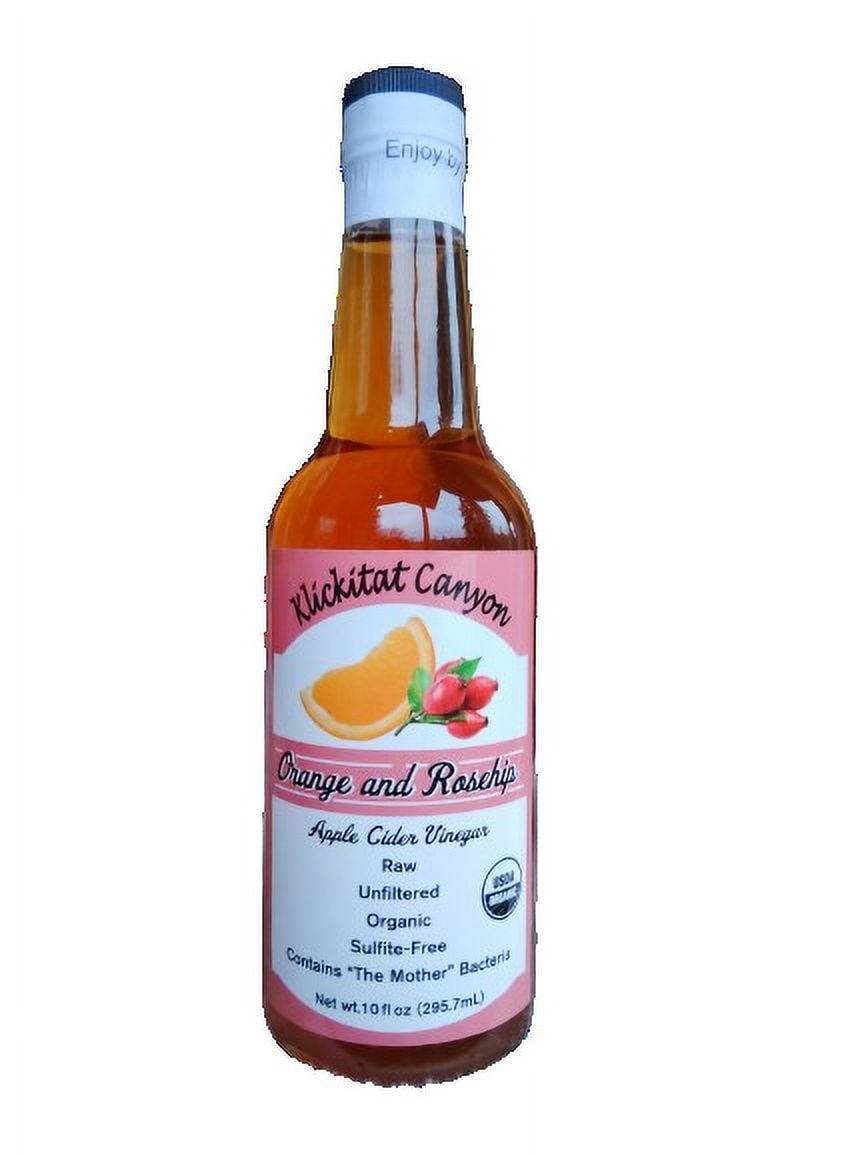Klickitat Canyon Winery - Organic Orange and Rosehip Vinegar - Raw, Unfiltered Apple Cider ...
