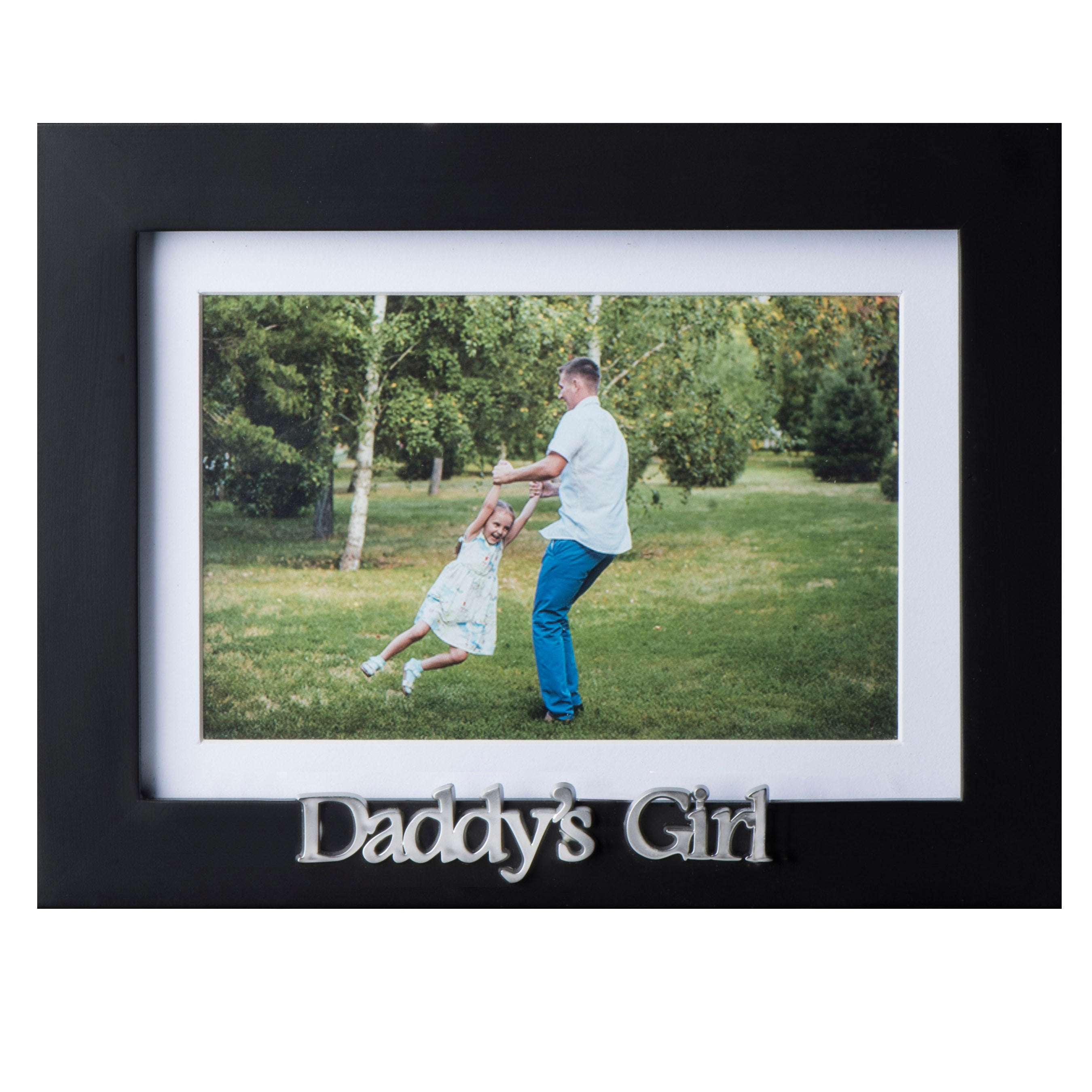 Klikel Daddy's Girl Picture Frame - Black Wood Frame with Father ...