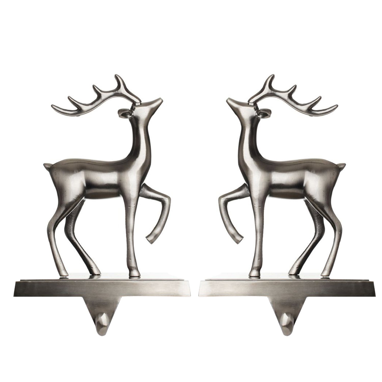 Klikel Stocking Holder Set of 2 - Christmas Reindeer Stocking Hanger ...