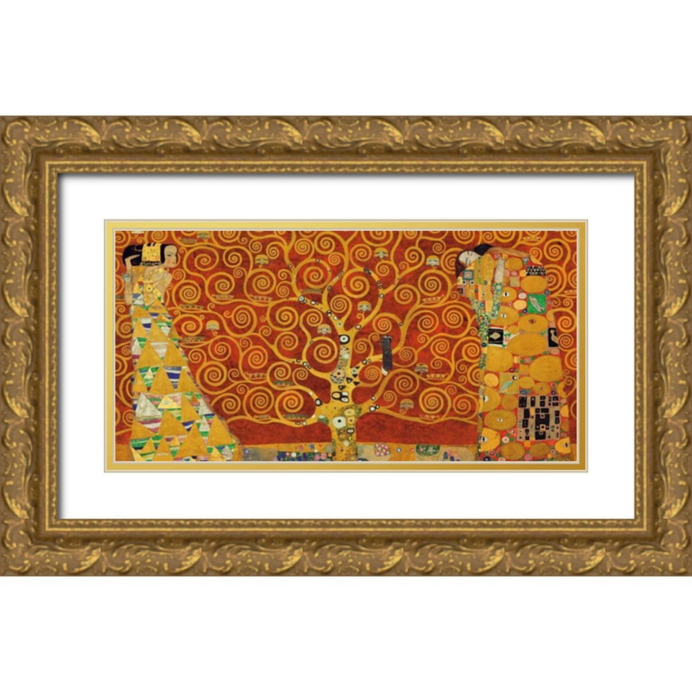 Klimt, Gustav 18x11 Gold Ornate Wood Framed with Double Matting Museum ...