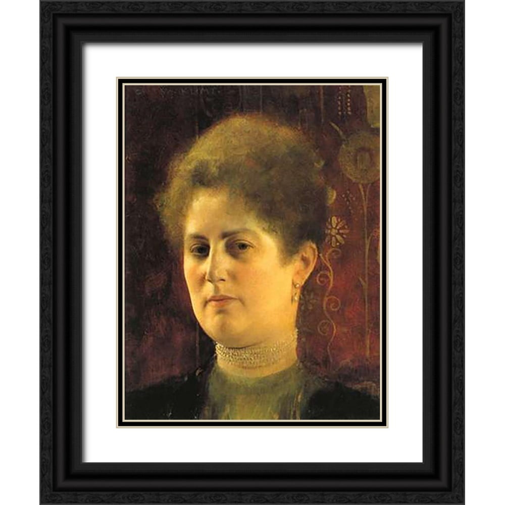 Klimt, Gustav 19x24 Black Ornate Wood Framed with Double Matting Museum Art Print Titled ...