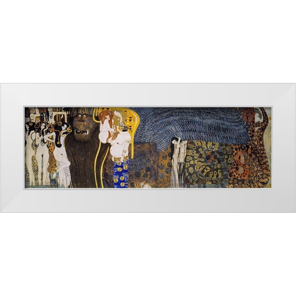 Klimt, Gustav 24x11 White Modern Wood Framed Museum Art Print Titled ...