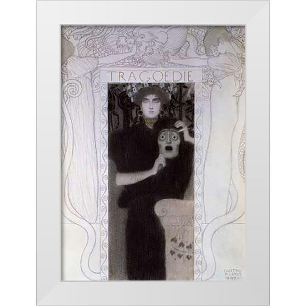 Klimt, Gustav 24x32 White Modern Wood Framed Museum Art Print Titled ...