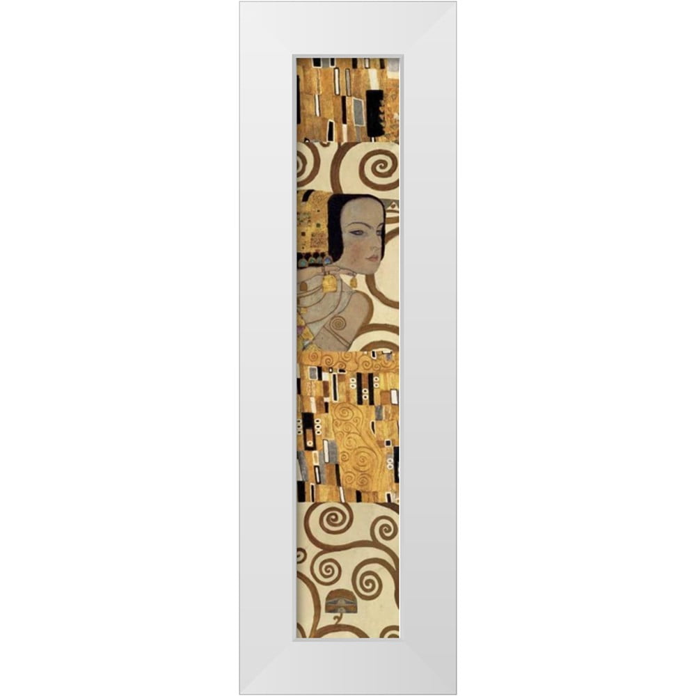 Klimt, Gustav 8x24 White Modern Wood Framed Museum Art Print Titled ...