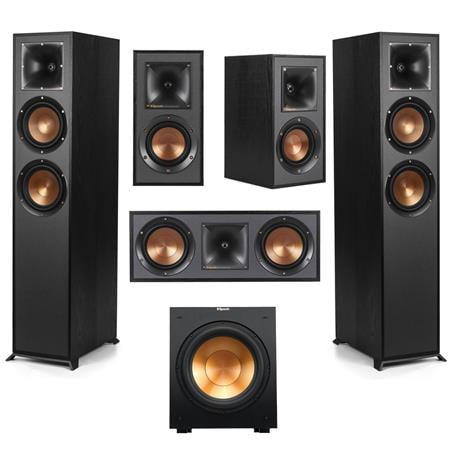 Klipsch Reference 5.1 Home Theater Pack with 2x R-620F Floorstanding ...