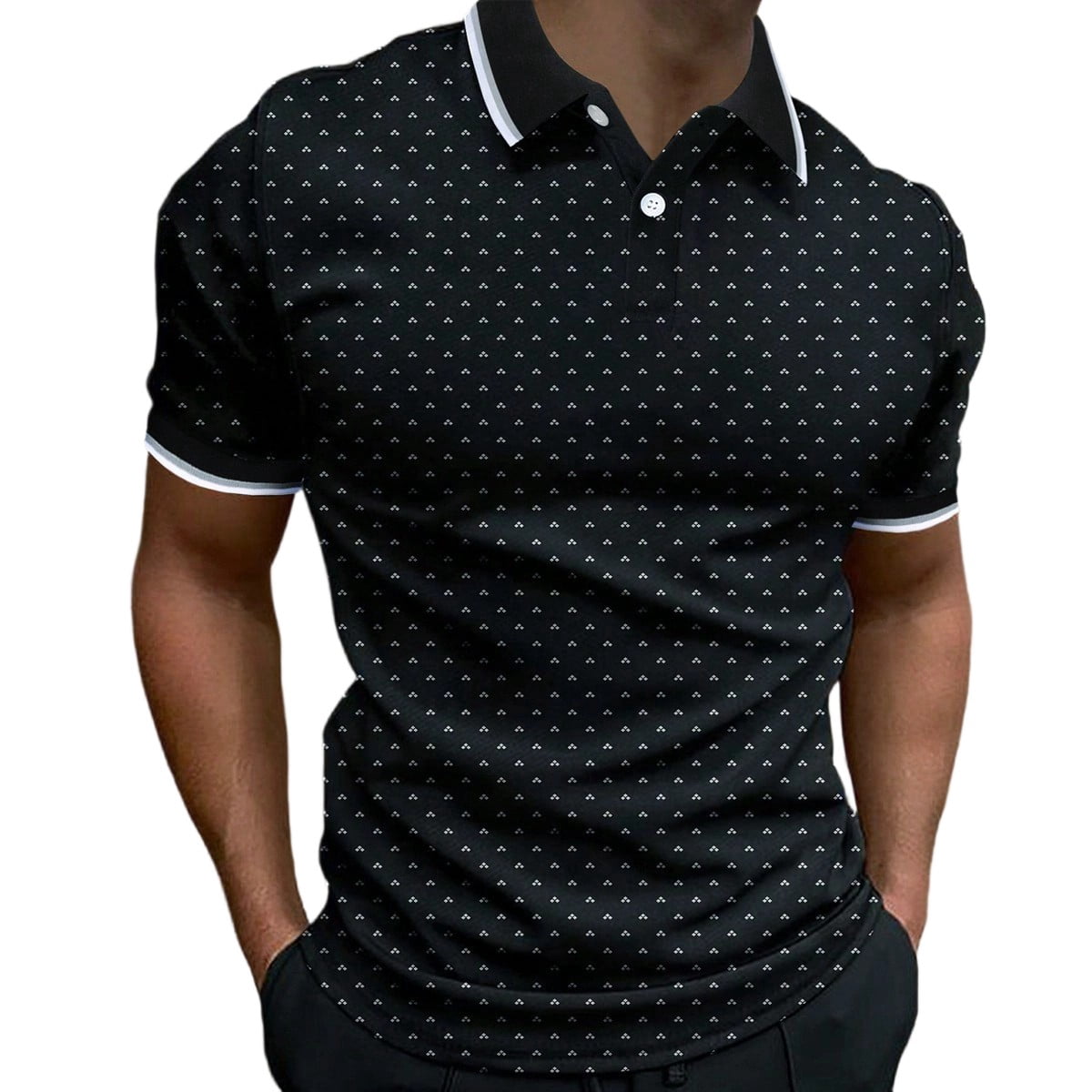 Klisyaur Fashion Tops Men Short Sleeve Summer Casual Comfortable Button ...