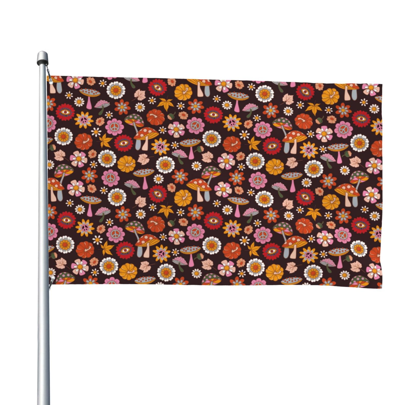Kll 70s Groovy Hippie Retro Flag 4x6 Ft Parade Party Flag Outdoor Flag ...