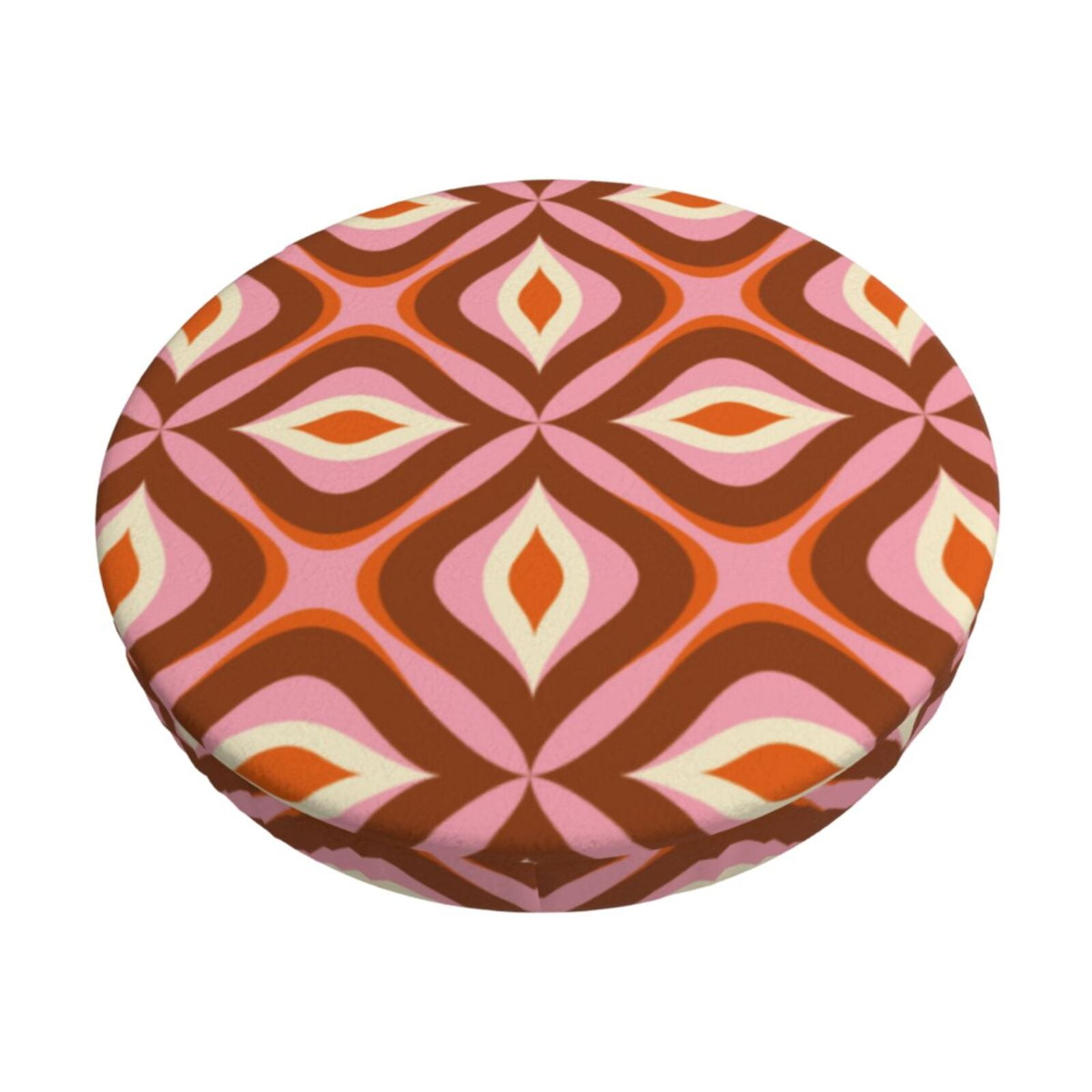 Kll 70s Retro Style Round Bar Chair Cushion Cover 14 Inch,Bar Stool ...