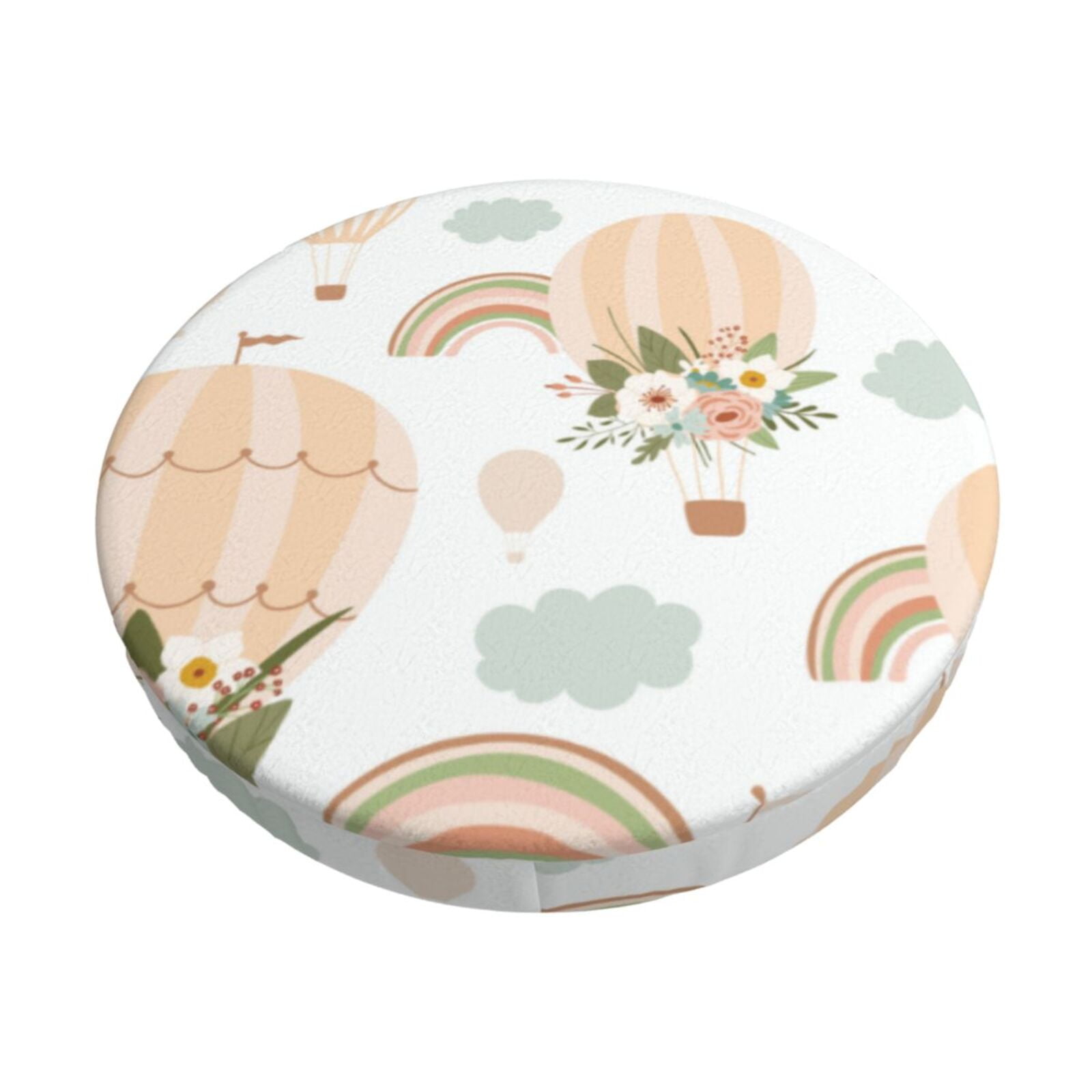 Kll Air Balloon And Flower Round Bar Chair Cushion Cover 13 Inch,Bar ...