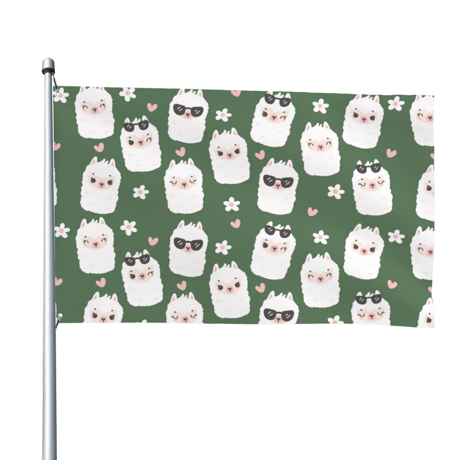 Kll Alpaca Faces Flag 4x6 Ft Parade Party Flag Outdoor Flag Decorative ...