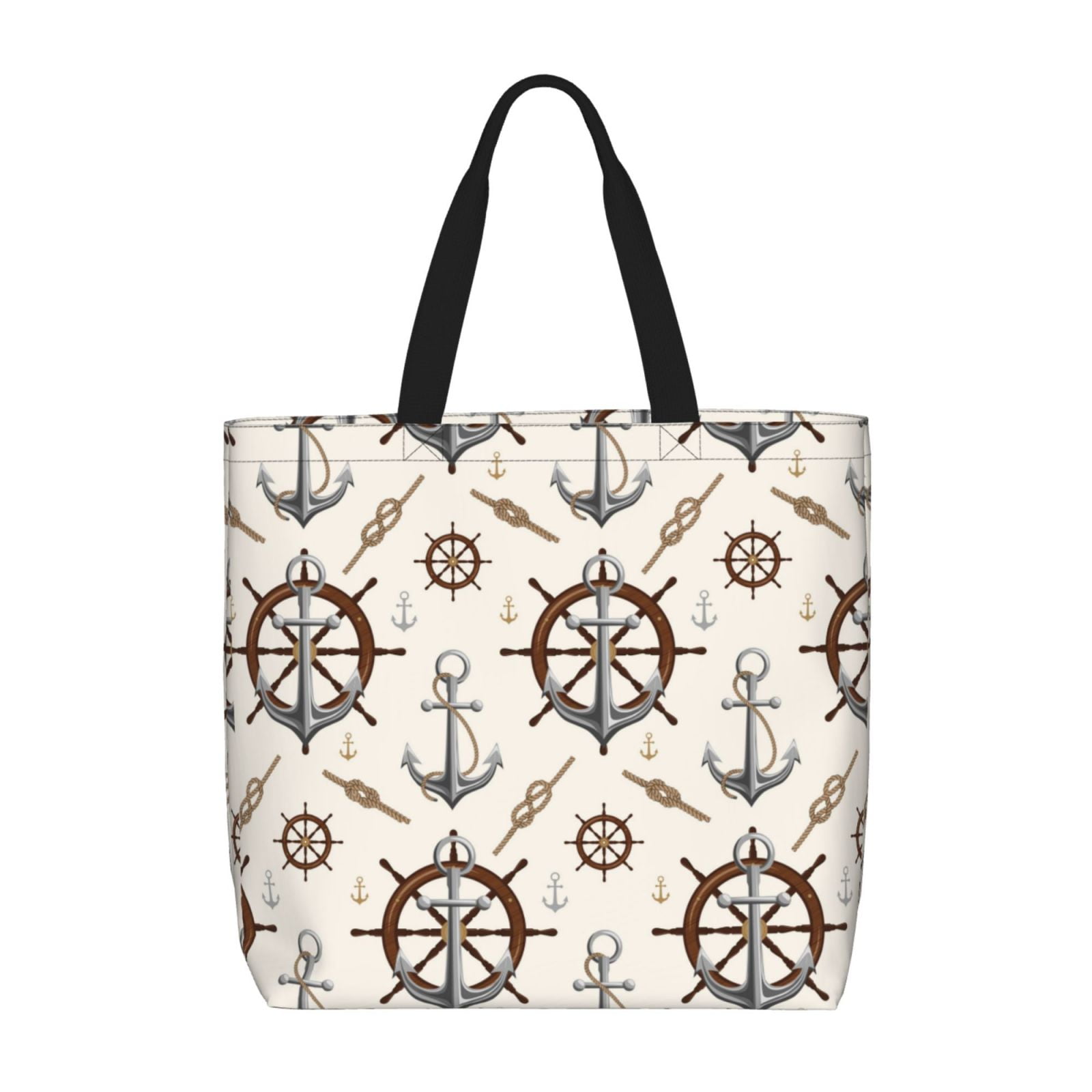 Kll Anchor With Rope Pattern Aesthetic Tote Bag For Women Beach Bag ...