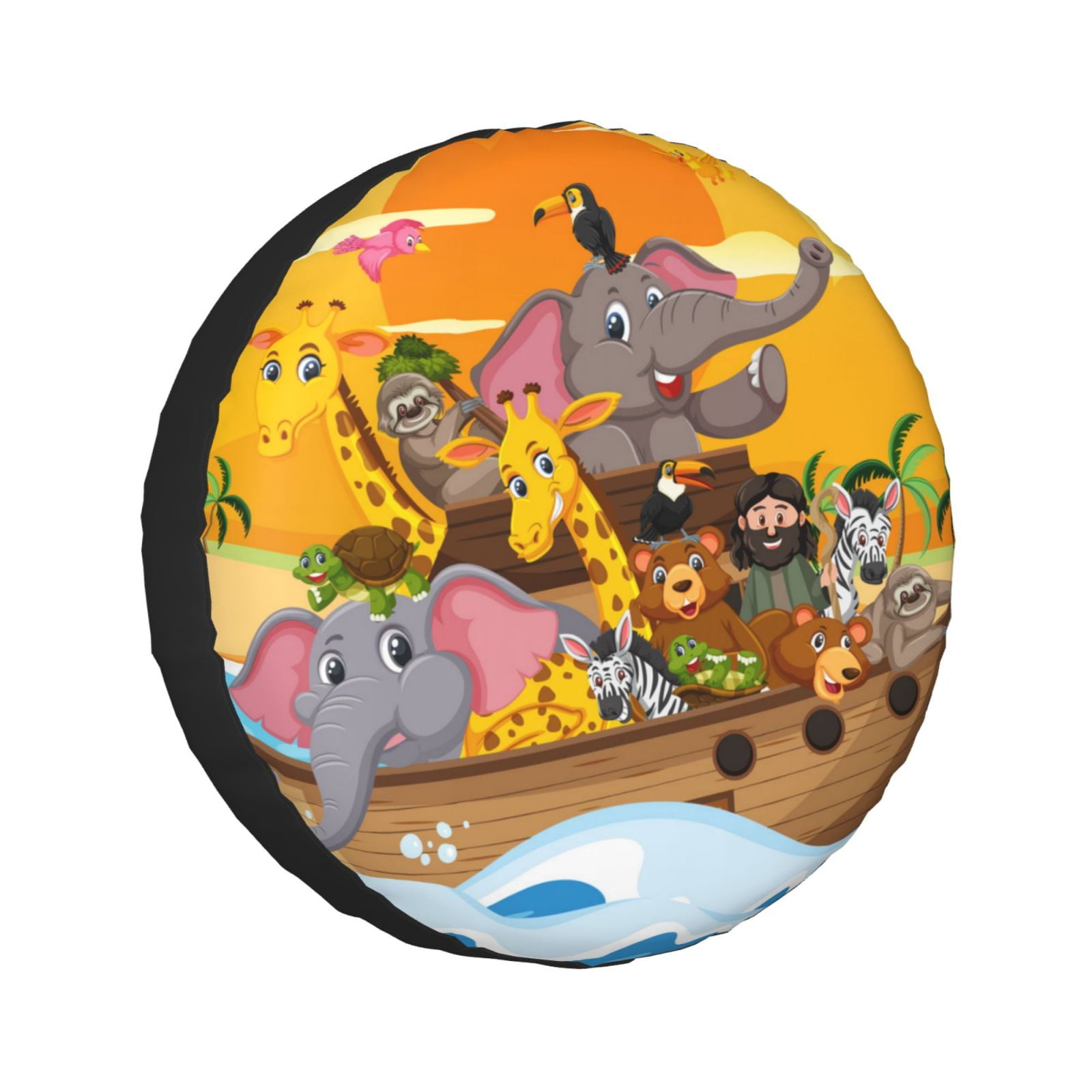 Kll Animals On Noah'S Ark1 Tire Cover,Universal Wheel Tire Cover For ...