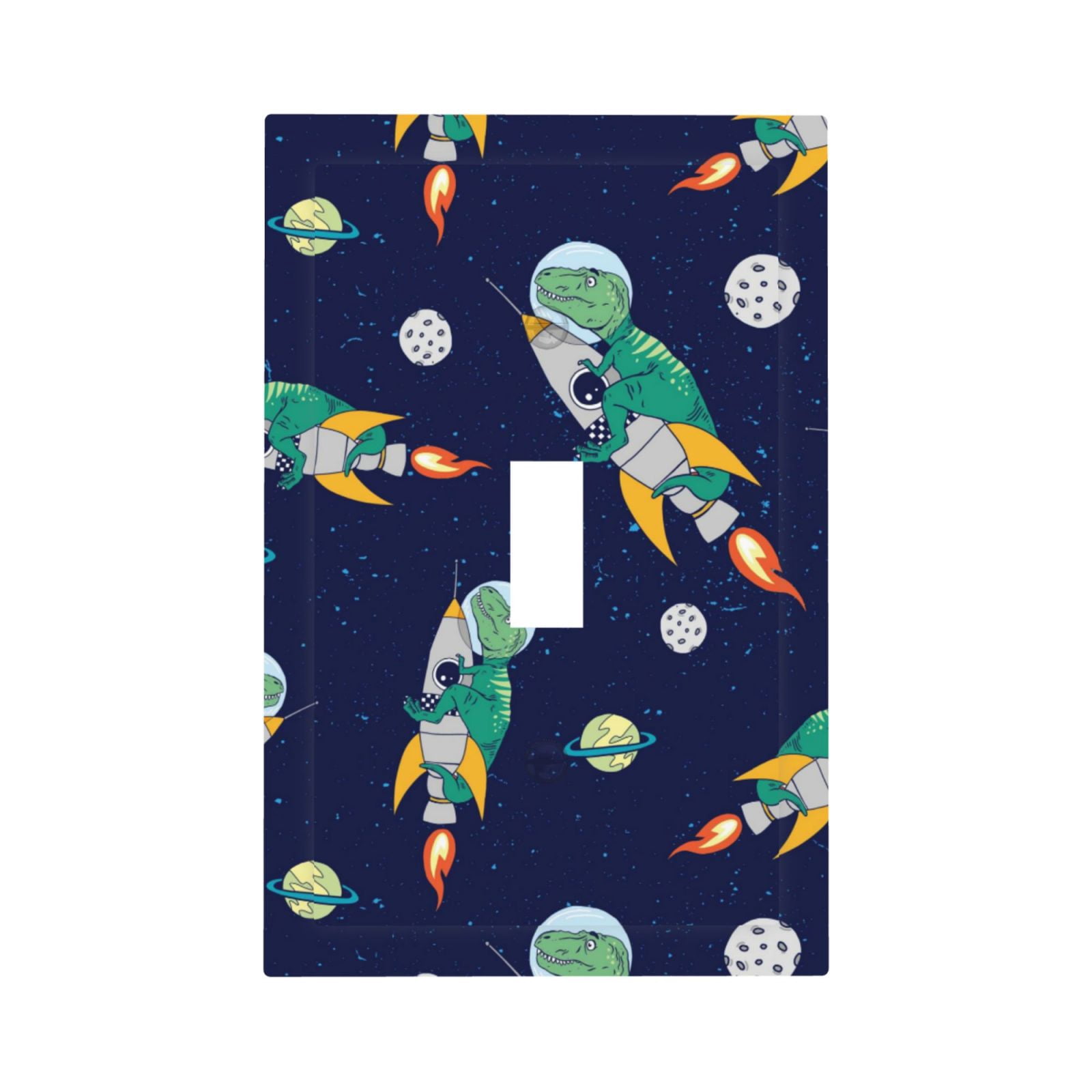 Kll Astronaut Dinosaur And Space Wall Plate,Gloss Finish,Standard Size ...