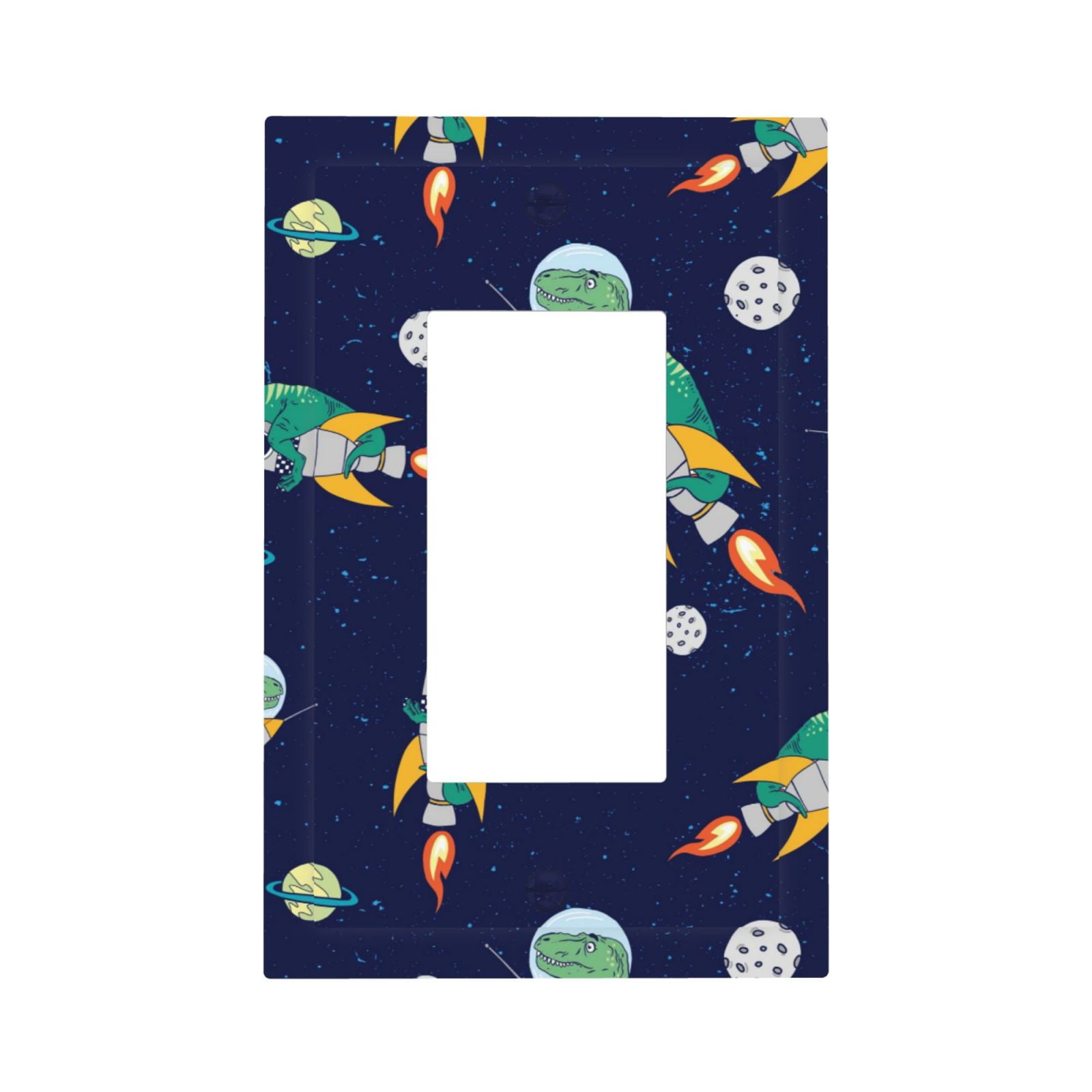 Kll Astronaut Dinosaur And Space Wall Plate,Gloss Finish,Standard Size ...