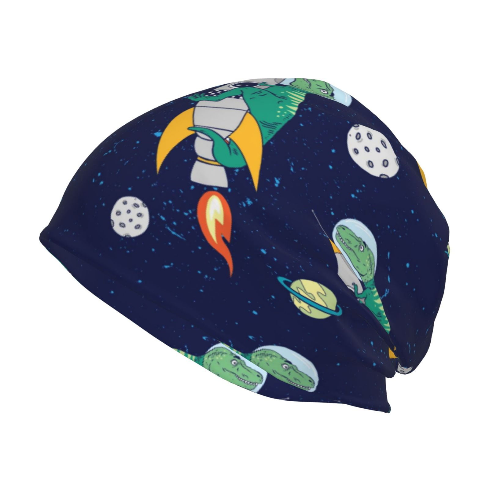 Kll Astronaut Dinosaur And Space Winter Fall Beanie Knit Hats For Men ...