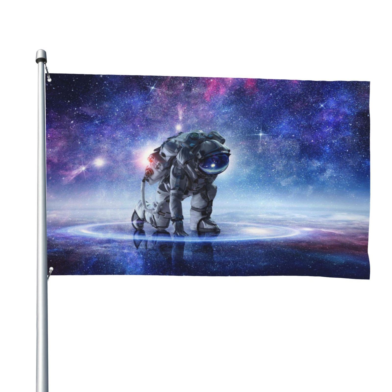Kll Astronauts Start Running Flag 4x6 Ft Parade Party Flag Outdoor Flag ...