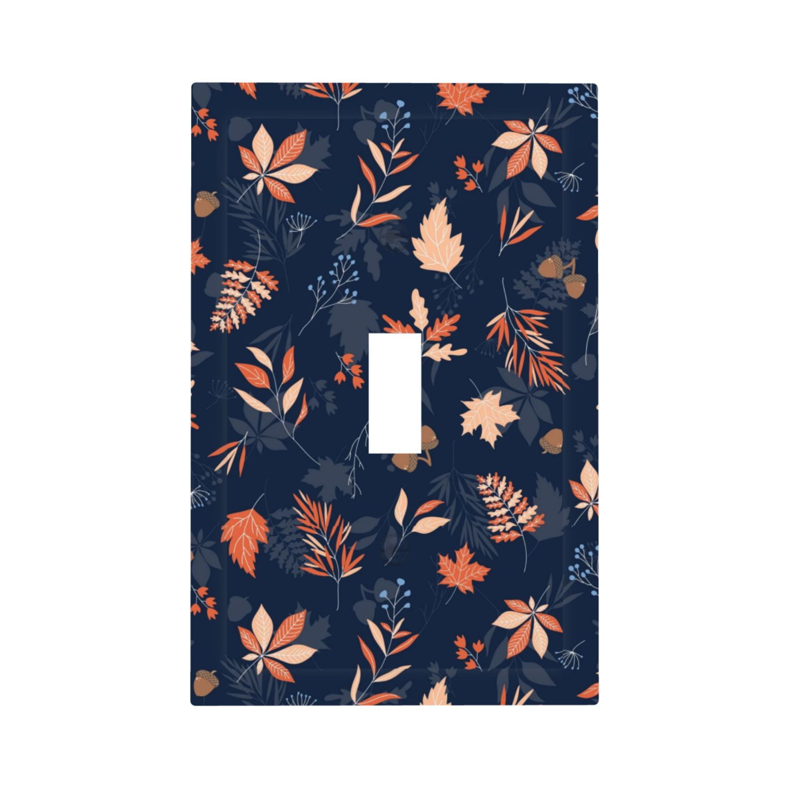 Kll Autumn Leaves With Blue Wall Plate,Gloss Finish,Standard Size 1 - 5 ...