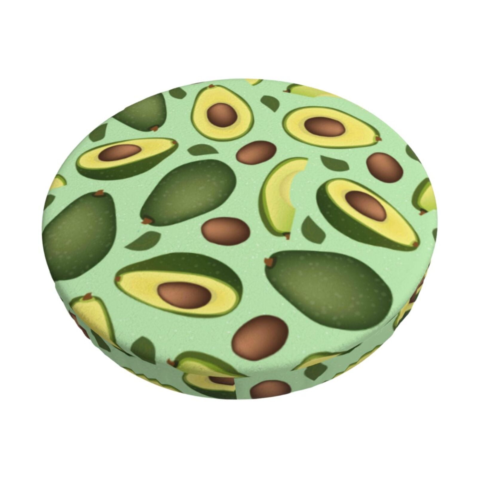 Kll Avocado With Seeds Round Bar Chair Cushion Cover 13 Inch,Bar Stool ...