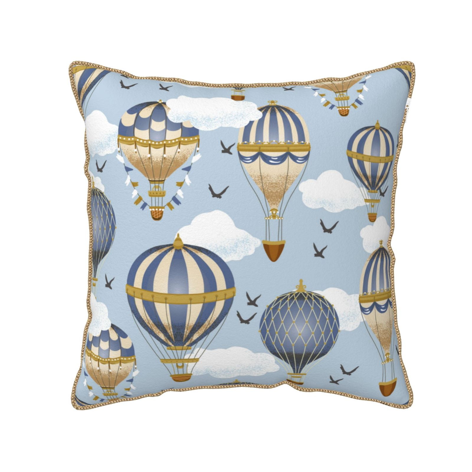 Kll Balloon Vintage Decorative Throw Pillow Covers Velvet Soft For ...