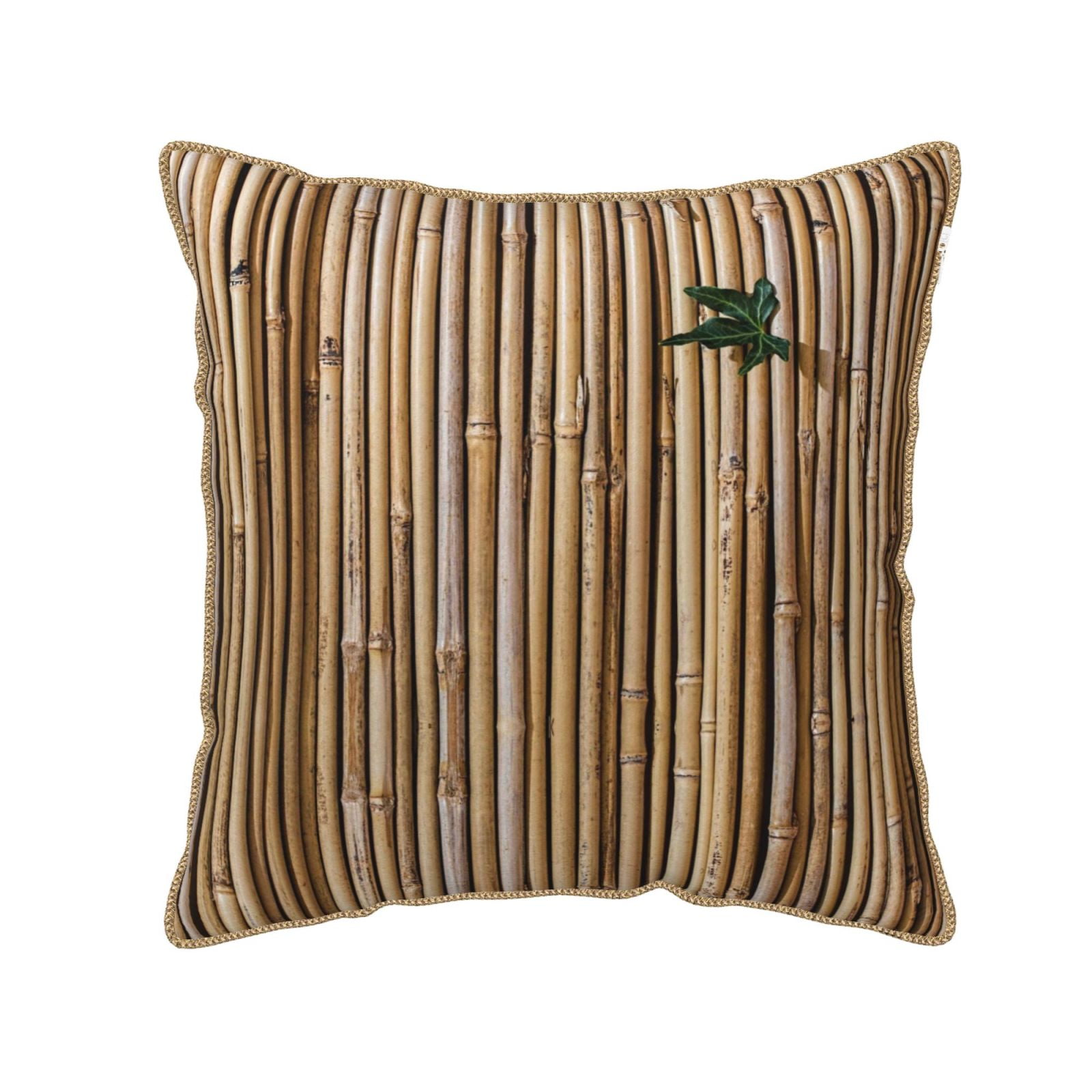 Kll Bamboo Raft Decorative Throw Pillow Covers Velvet Soft For Couch ...