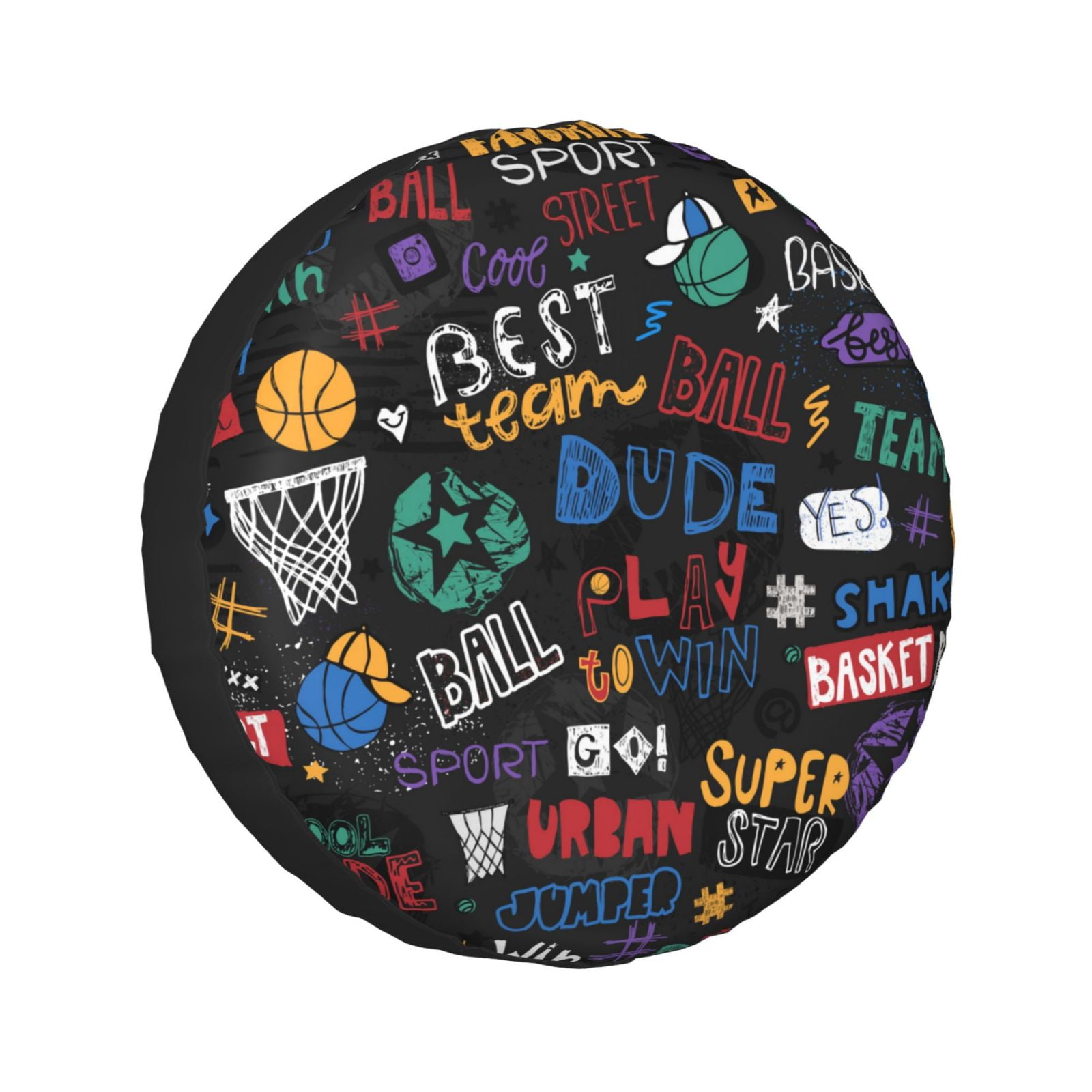 Kll Basketball Tire Cover,Universal Wheel Tire Cover For Trailer, Rv ...