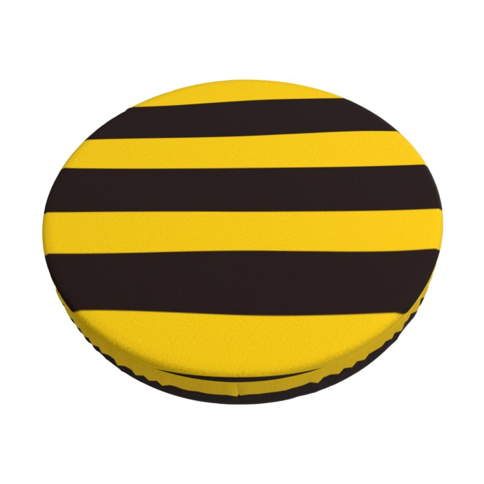 Kll Bee Stripe Round Bar Chair Cushion Cover 13 Inch,Bar Stool ...