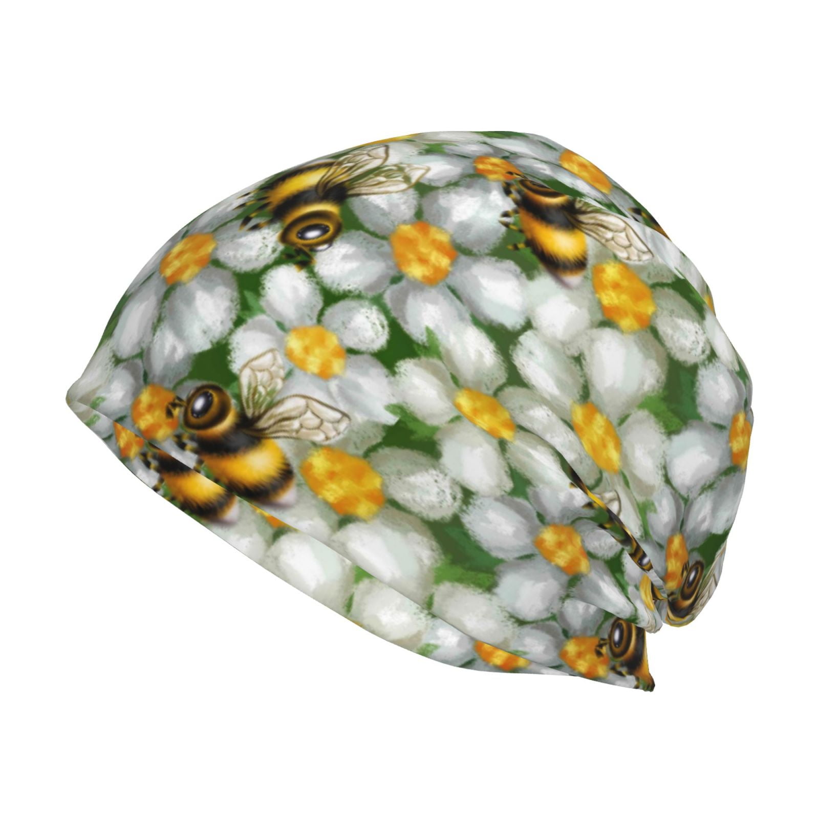 Kll Bees And Flower Winter Fall Beanie Knit Hats For Men & Women - Warm & Soft Stylish Toboggan ...