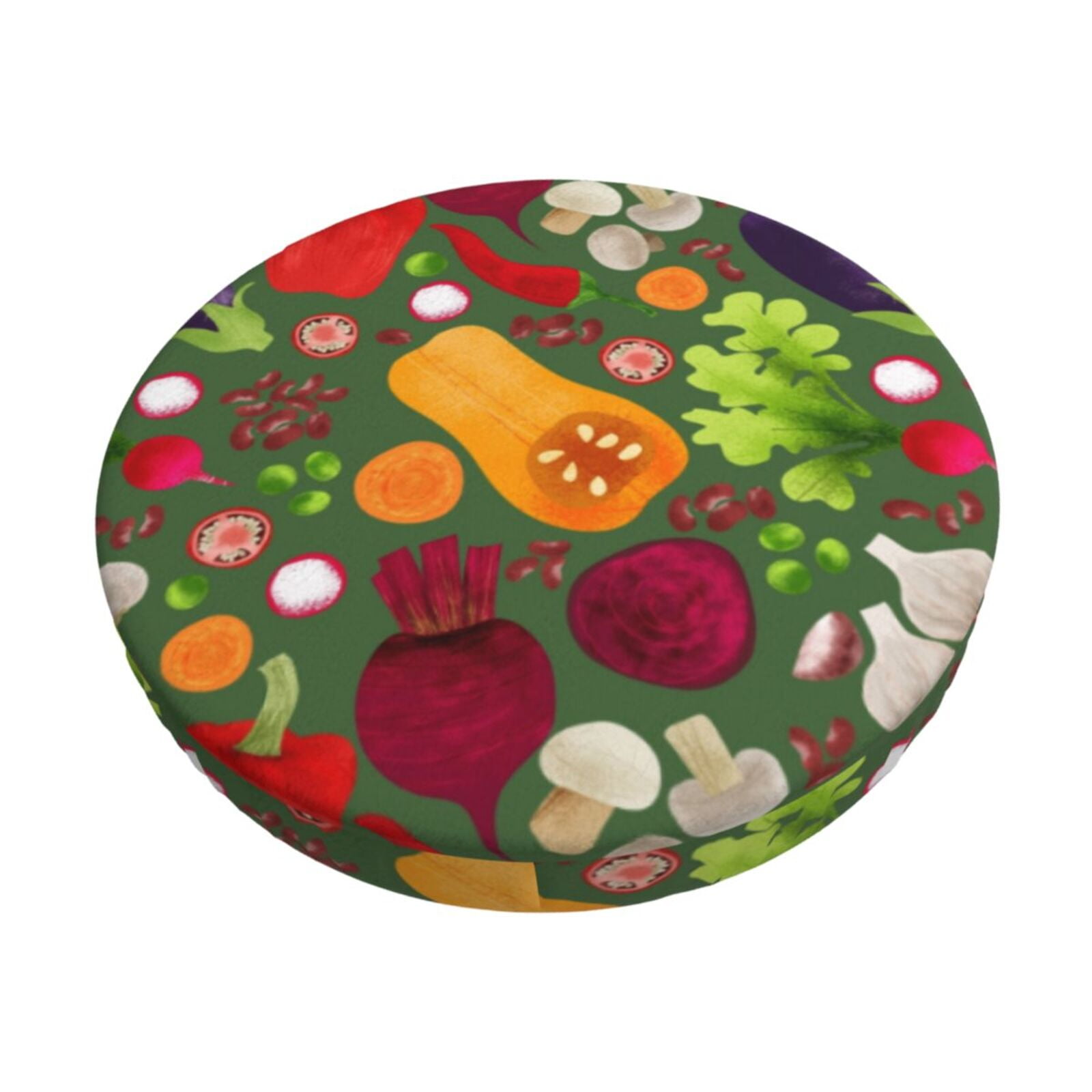 Kll Begetable Round Bar Chair Cushion Cover 13 Inch,Bar Stool Protector ...