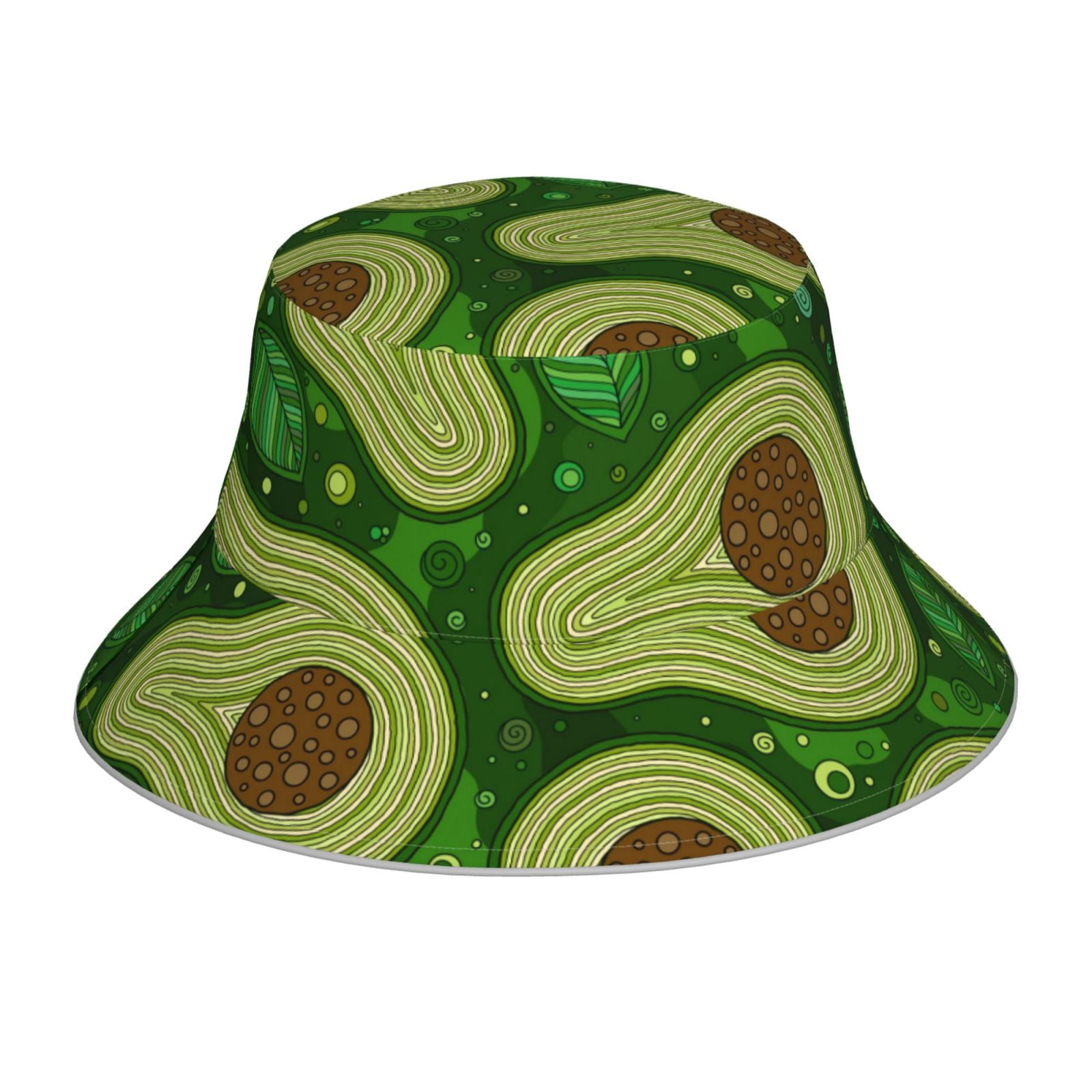 Kll Big Colorful Avocados Bucket Hat For Women Men Packable Travel ...