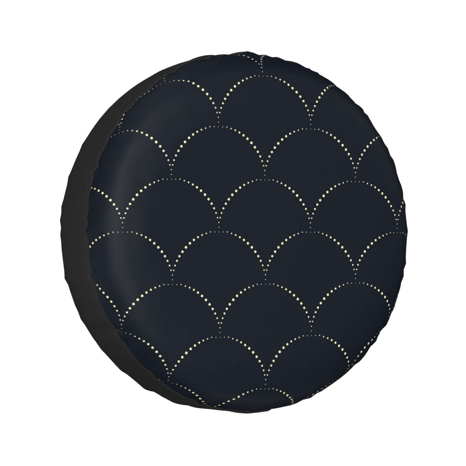 Kll Black Fish Scales Tire Cover,Universal Wheel Tire Cover For Trailer ...