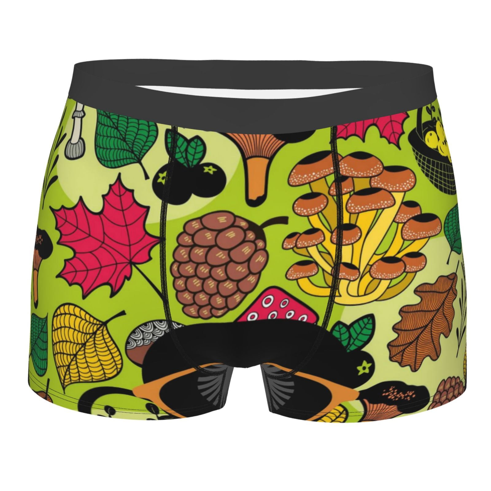 Kll Black Head Woman With Mushroom Hair Men'S Cotton Boxer Briefs ...