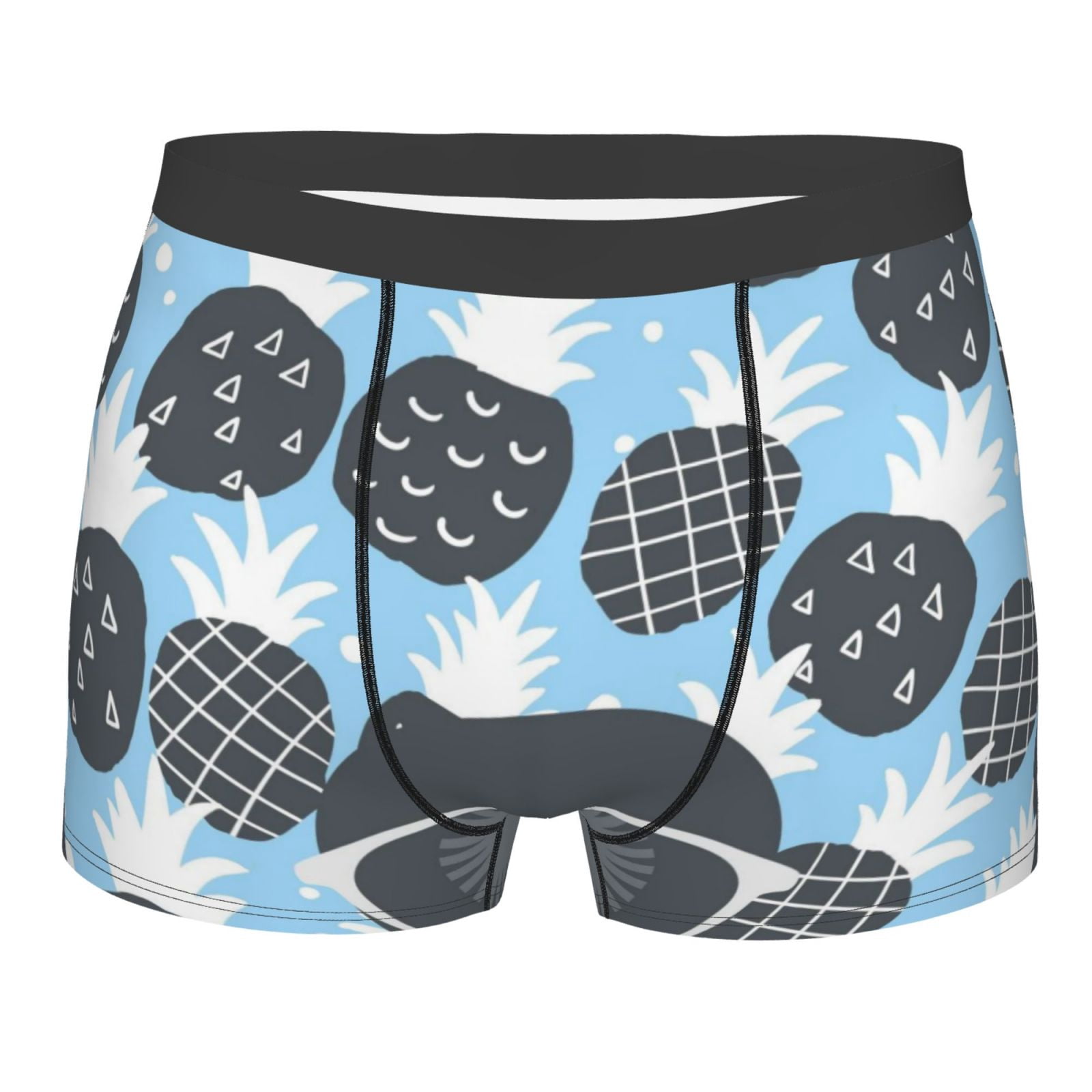 Kll Black Head Woman With Pineapple Hair Men'S Cotton Boxer Briefs ...