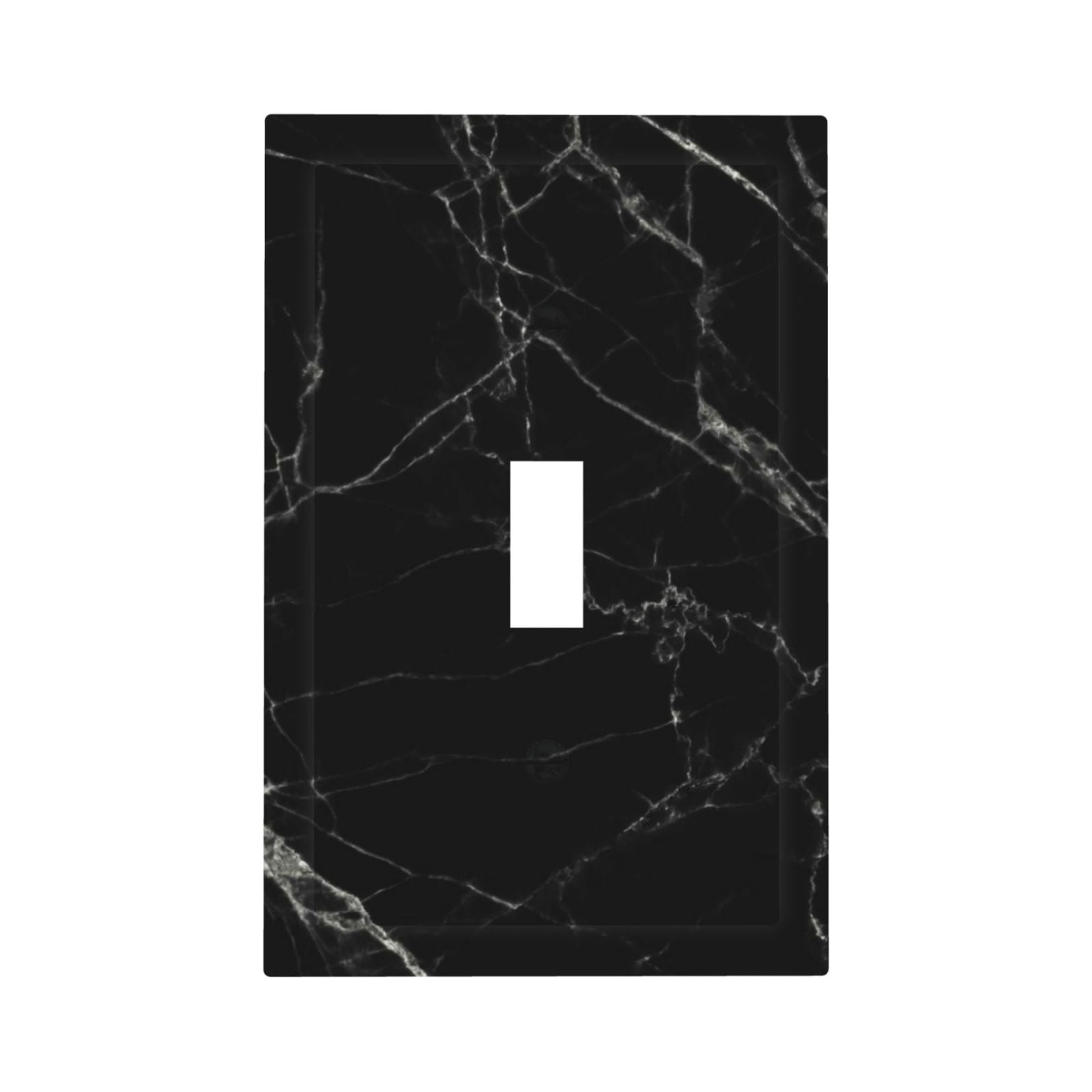 Kll Black Marble Texture Abstract Wall Plate,Gloss Finish,Standard Size ...